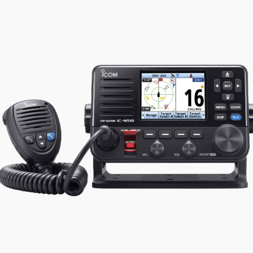 ICOM IC-M510E Class-D DSC VHF Marine Radio with WLAN Function - Top ...