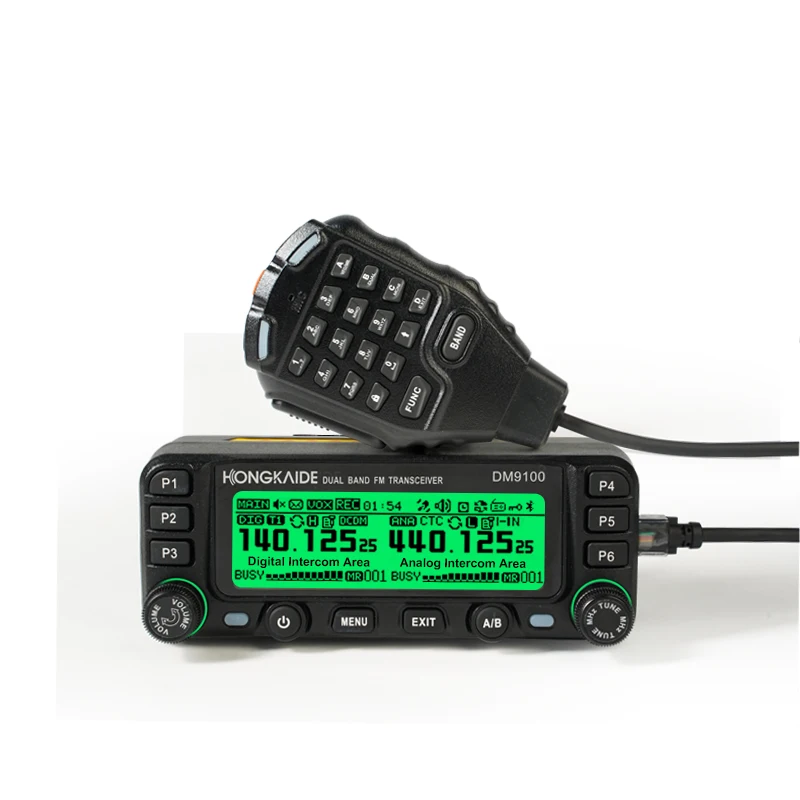 DMR Digital Vehicle Transceiver DM9100 Dual Band GPS APRS VHF UHF Car ...