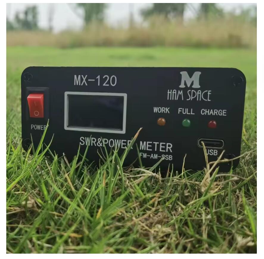 MX-120 1.8-50M 120W SWR & Power Meter FM-AM-SSB Rechargeable SWR Power ...